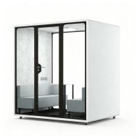 China Heavy Duty Commercial Soundproof Meeting Pod , High Traffic Acoustic Phone Booth for sale