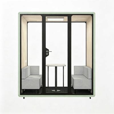China Heavy Duty Commercial Soundproof Meeting Pod , High Traffic Acoustic Phone Booth for sale