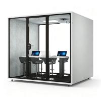 China 2-6 Person Office Meeting Booth Private Negotiation Soundproof Meeting Pod for sale