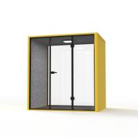 China Ventilated Soundproof Office Pod Modern Silent Booth With Fresh Air System for sale
