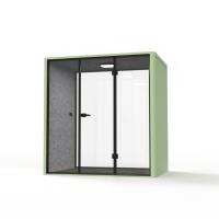 China Ventilated Soundproof Office Pod Modern Silent Booth With Fresh Air System for sale