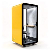 China Relocatable Modular Soundproof Office Pod Tool Free Assembly Booth for sale