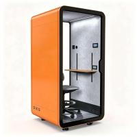 China Sit Stand Height Adjustable Office Silent Booth , Eco Friendly Quiet Office Pod for sale