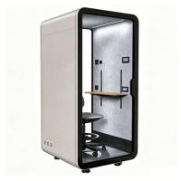 China Sit Stand Height Adjustable Office Silent Booth , Eco Friendly Quiet Office Pod for sale