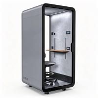 China Sit Stand Height Adjustable Office Silent Booth , Eco Friendly Quiet Office Pod for sale