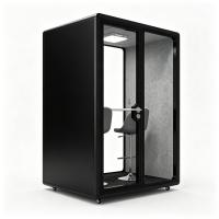 China Office Buiding 2 Person Meeting Pod Soundproof Office Phone Booth for sale