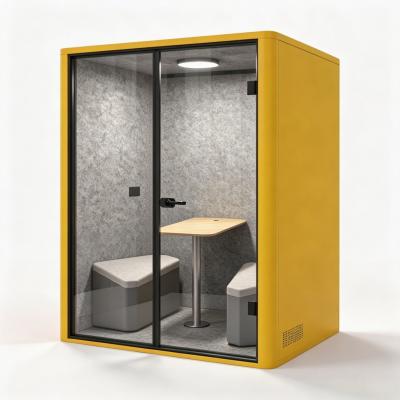 China 35dB Premium Acoustic Privacy Booth , Smart Low Frequency Soundproof Office Booth for sale