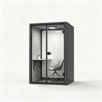 China Convenient Demountable Acoustic Office Pod , Flat Pack Modular Office Booth for sale