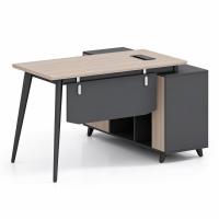 China Long Double Office Desk , Shared Dual Workstation Extra Large Sturdy Computer Desk for sale