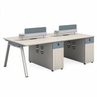 China Multi Functional Office Desk With Storage , All In One Writing Workstation Space Saving Tidy Computer Desk for sale