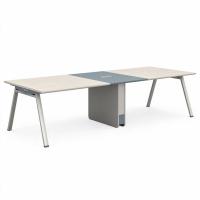 China Multi Functional Office Desk With Storage , All In One Writing Workstation Space Saving Tidy Computer Desk for sale