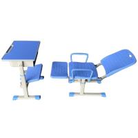 China Height Adjustable Student Desk And Chair Set With Reclining Backrest / Under Desk Storage for sale