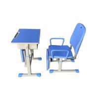 China Height Adjustable Student Desk And Chair Set With Reclining Backrest / Under Desk Storage for sale