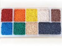 China 8%-33% 0.5mm~3mm Durable Flexible EPDM Rubber Granules for Sports Ground Surface for sale