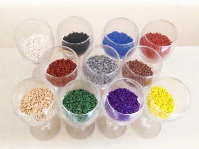 China 8%-33% 0.5mm~3mm Durable Flexible EPDM Rubber Granules for Sports Ground Surface for sale