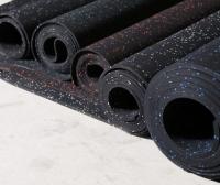 China Shock-absorbing flame retardant high density EPDM rubber rolls and rubber mat for gym and sports center for sale