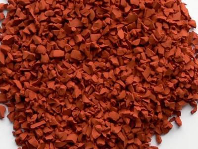China 10% Gel Content Colorful UV Resistant EPDM Rubber Granules for Running Tracks and Sportsgrounds for sale