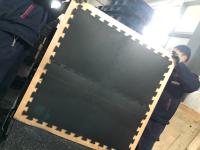 China High Density SBR Interlock Rubber Tile 3mm~10mm Thickness for Gym Sports Area Fitness Center with optional edge strips for sale