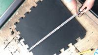 China High Density SBR Interlock Rubber Tile 3mm~10mm Thickness for Gym Sports Area Fitness Center with optional edge strips for sale