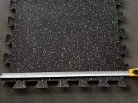 China High Density SBR EPDM Interlock Rubber Tile 5mm-10mm Thickness with Customized LOGO for Gym Sports Flooring for sale