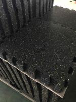 China High Density SBR EPDM Interlock Rubber Tile 5mm-10mm Thickness with Customized LOGO for Gym Sports Flooring for sale