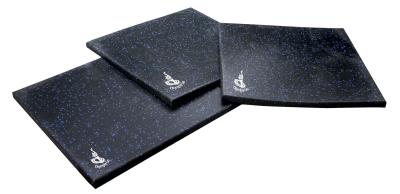 China Customizable Logo EPDM Rubber Tile composite rubber brick with 15mm-30mm Thickness and Shock Absorption for Gym and Sports for sale