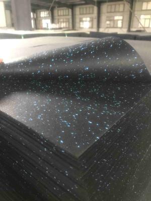 China 2mm thickness colorful EPDM flecks rubber tiles for composite product surface for sale