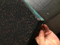 China 2mm thickness colorful EPDM flecks rubber tiles for composite product surface for sale