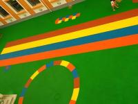 China Irregular Rhombus EPDM Rubber Powder Featuring Epdm Content 10 to 30 Percent Suitable for Playground Park Sidewalk Kindergarten for sale