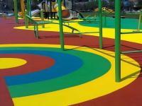 China Irregular Rhombus EPDM Rubber Powder Featuring Epdm Content 10 to 30 Percent Suitable for Playground Park Sidewalk Kindergarten for sale