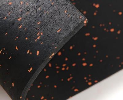 China Logo customized EPDM Rubber Sports Rubber Flooring Roll Smooth Surface Ideal for Gym Fitness Centers Durable Resilient and Safe Flooring Solution for sale