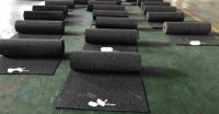 China Logo customized EPDM Rubber Sports Rubber Flooring Roll Smooth Surface Ideal for Gym Fitness Centers Durable Resilient and Safe Flooring Solution for sale
