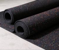China Cut-to-length Rubber Roll Shore A Hardness Flame Retardant Flexible Durable Material for Gym Flooring and Industrial Projects for sale