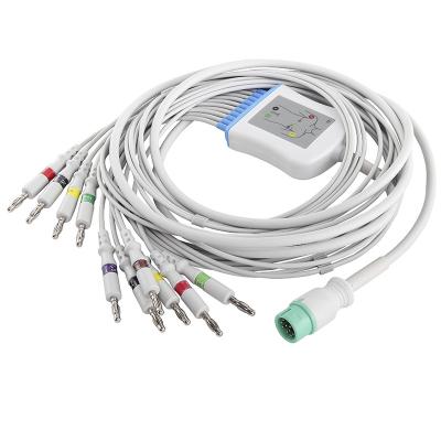 China Comen M2461A EKG Cable and Leadwires IEC 4.0 Banana Connector ECG Cable for sale