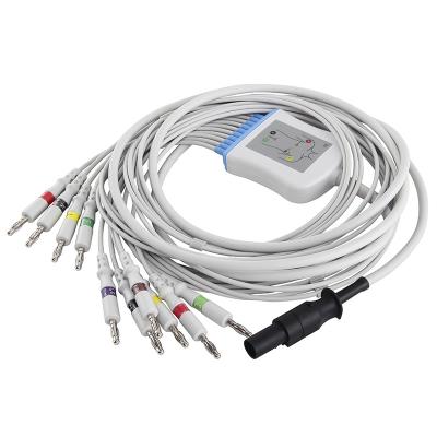 China Mortara EKG Cable 60-00180-01 Leadwires IEC 4.0 Banana Connector for sale