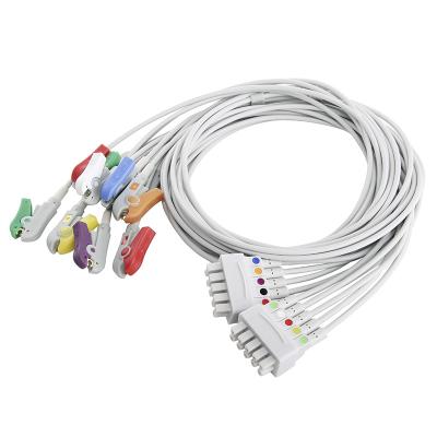 China GE Muliti-Link ECG Leadwires 412682-001 IEC 4.0 Banana EKG Leadwires for sale