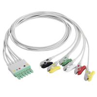 China S-iemens Draeger Drager MP03405 ECG Lead Wires 6 Lead Cable Grabber M300 Infinity M540 MultiMed Plus IEC Clip for sale