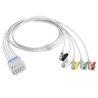 China GE Healthcare Marquette ECG Leadwires 412681-001 GE Dash 2500 Solar 8000 5 Lead IEC Clip for sale