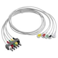 China P-Hilips M1633A M1625A M1621A 989803104571 Detachable 5 Lead Snap IEC EKG Leadwire for sale