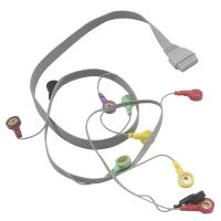 China Edan SE-2003 SE-2012 Holter ECG Cable Patient Cable 10 Lead IEC Snap Electrode Leads for sale