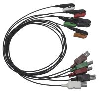 China P-Hilips AA Style MRI Radio Translucent Wire 5 Lead X-Ray ECG Radiotranslucent Leadwires for sale