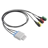 China Nihon Konhden X-Ray CT Radiaotransparent ECG Leadwires 3 Lead MRI ECG Radiotranslucent Cable and Lead wire for sale