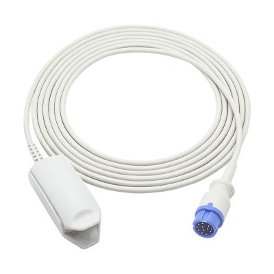 China Anke ASC-553 Reusable SpO2 Sensor Oxi-max Tech 12Pin Adult Finger Clip SpO2 Probe for sale