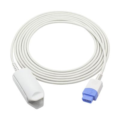 China GE Datex Ohmeda OxyTip TruSignal Tech TS-F-D SpO2 Sensor 9Pin Adult Finger Clip SpO2 Probe I4 With E-Series Modules for sale