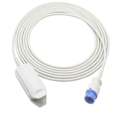 China Biolight Reusable SpO2 Sensor A Series Digital Tech A3 A5 V6 M9000 9Pin Adult Finger Clip SpO2 Probe for sale