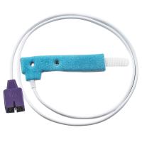 China N-ellcor DB9 7pin D20 Disposable SpO2 Sensor Pediatric Blue Spong Symphony N-3000 Disposable SpO2 Probe for sale