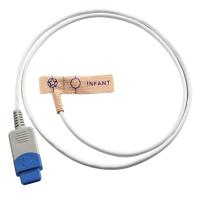 China Datex Ohmeda 9pin TS-AF-25 Disposable Adult Neonate Skin Stretch Fabric Disposable SpO2 Probe for sale