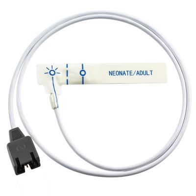 China White Foam Pediatric Disposable SpO2 Sensor DB9 9Pin for Rad-7 Rad-8 85CM for sale