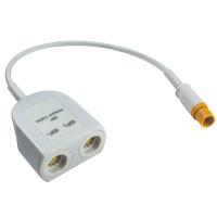 China S-iemens Drager Compatible Dual IBP Adapter Cable 7 pin to 7 pin IBP Extension blood pressure Transducer Cable for sale
