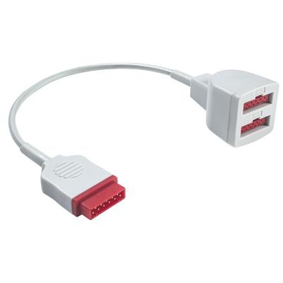 China GE Marquette 	IBP Adapter Cable 2005772-001 2103966-001 11pin Dual Transducer Extension Cable for sale